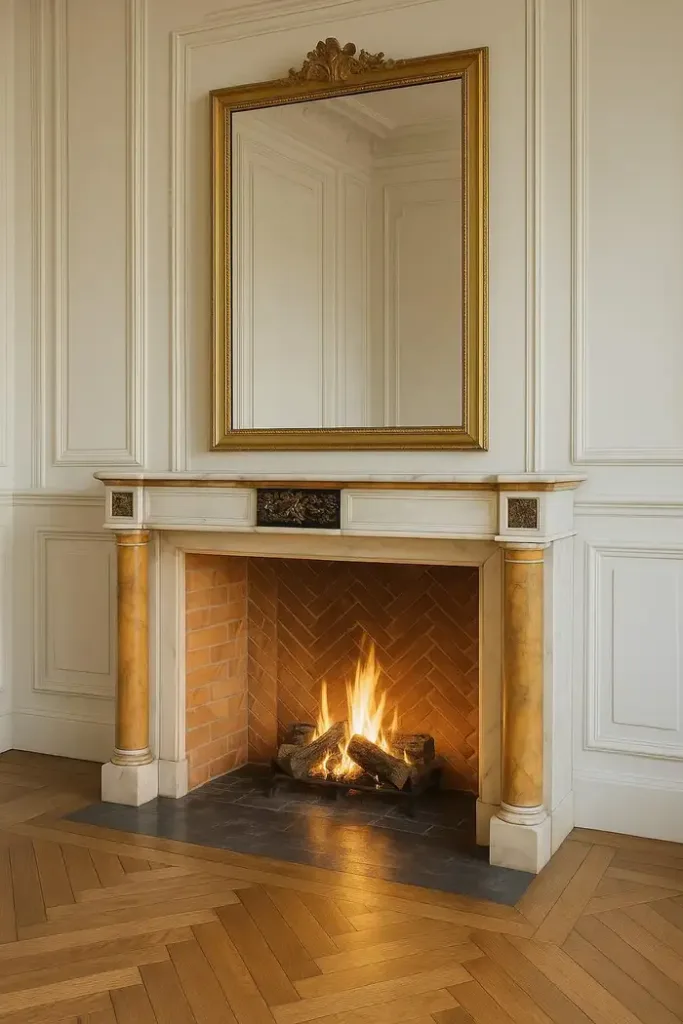 Spectacular Columned French Louis XVI Fireplace Mantel - Schermerhorn ...